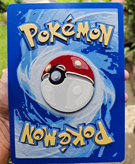 Oversized Pokemon Card Back Hueforge By Loki Makerworld
