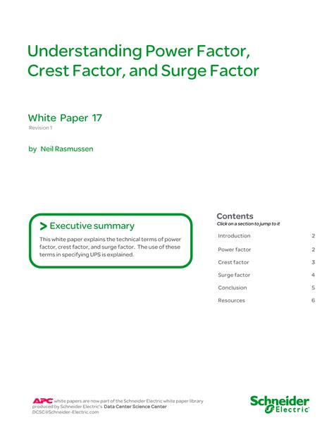 understanding power factor crest factor and surge factor docslib