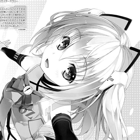 Аниме манга аватарки черно белый девочка Girl Icons Manga Girl Random Anime Color Art Art