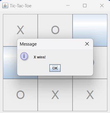 Tic Tac Toe Game Using Java Swing Woo Education