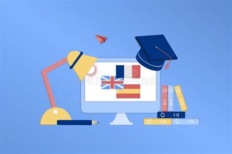 Modern 3d Online Languages Learning Class Language Courses Banner Template For Website And