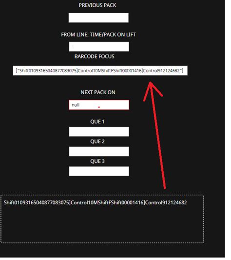 Filter The Barcode Scanner Input Data And Bind The Newest Barcode To A