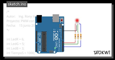 Pwm Con Led Rgb Wokwi Esp32 Stm32 Arduino Simulator