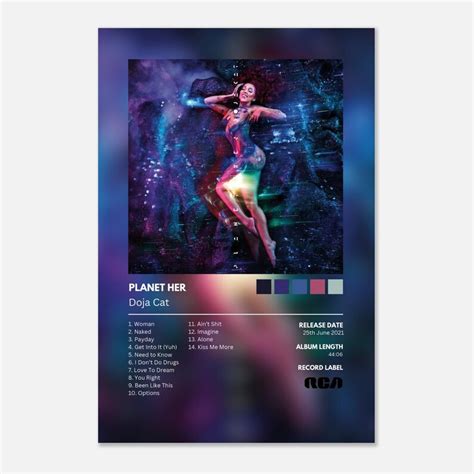 Doja Cat Planet Her Album Cover Art Print Etsy Australia