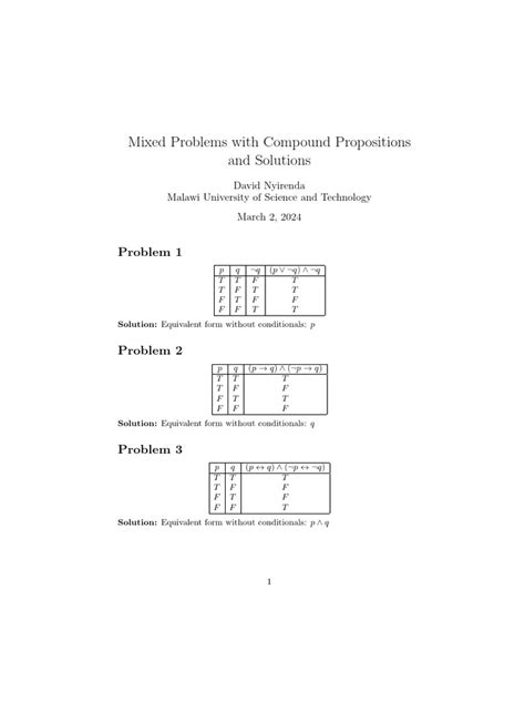 Logic Examples By D Nyirenda Pdf Formalism Deductive Logic