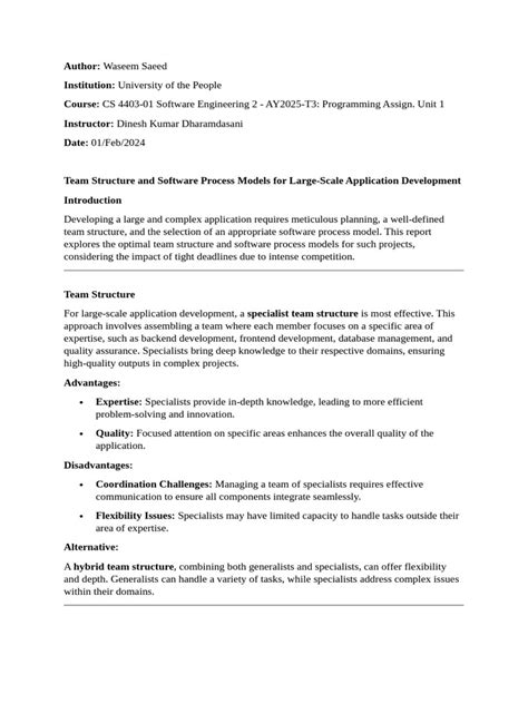 Programming Assign Unit 1 Submission Pdf Software Development Process Agile Software