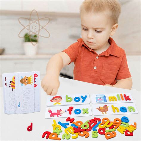 맞춤법 단어 퍼즐 게임 알파벳 Abc 맞춤법 문자 어린이를위한 학습 장난감 학습 및 교육