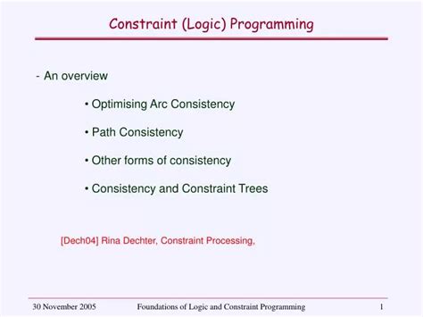 ppt constraint logic programming powerpoint presentation free