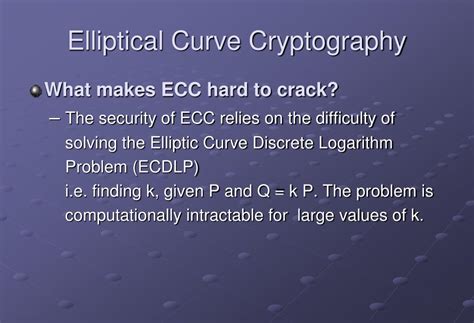Ppt Elliptical Curve Cryptography Powerpoint Presentation Free