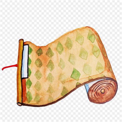 Yellow Ancient Scroll Beautiful Ancient Book Hand Drawn Ancient Scroll Cartoon Ancient Book Roll