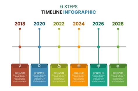 Premium Vector 6 Steps Timeline Infographic Template Diagram Timeline For Annual Flow Chart