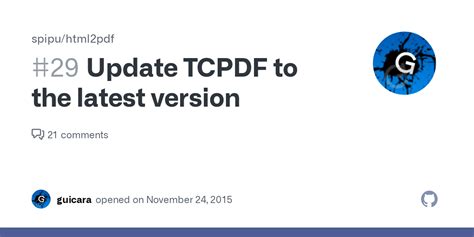 Update TCPDF To The Latest Version Issue Spipu Html Pdf GitHub