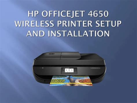 Ppt Hp Officejet Wireless Printer Setup And Installation Powerpoint Presentation Id