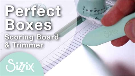 Beginner Tutorial How To Make A Box Using The Scoring Board And Trimmer