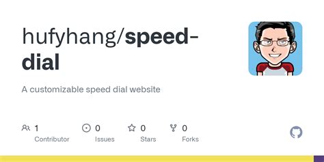 GitHub Hufyhang Speed Dial A Customizable Speed Dial Website