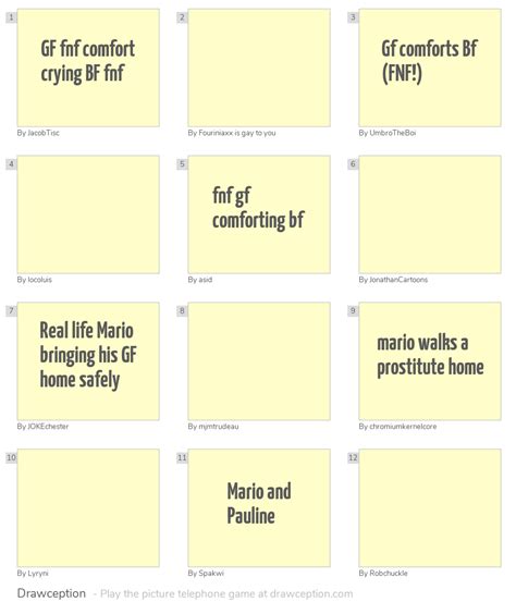 Gf Fnf Comfort Crying Bf Fnf Drawception