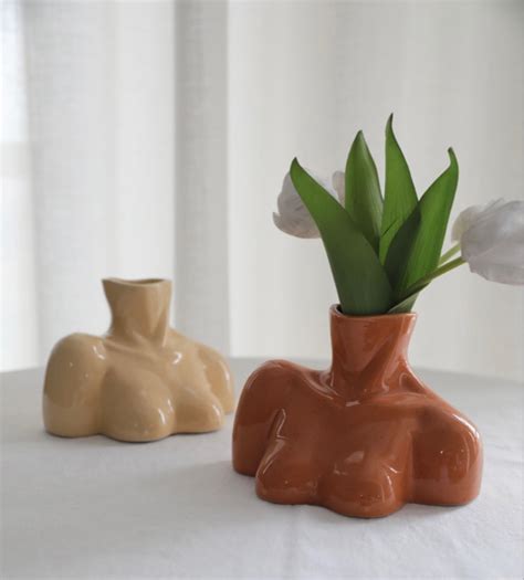 Half Body Emma Ceramic Sexy Vase Furniture And Home Living Home Decor