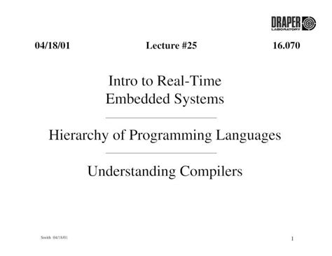 pdf intro to real time embedded systems hierarchy of