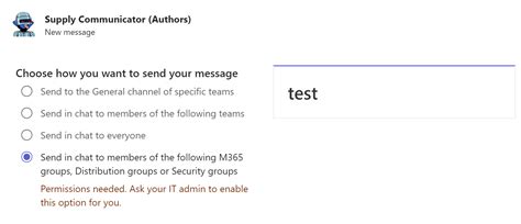 Permission Needed To Chat Memebers Of A M365 Group · Issue 1127 · Officedev Microsoft Teams