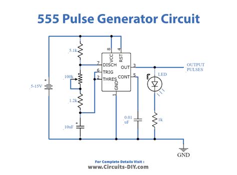 555 Pulse Generator Circuit PWM