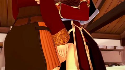 Cute Elf Couple Has Lesbian Sex Before Using A Straponand Xnxx Com