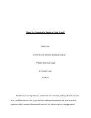 Should Sex Education Be Taught In Public Babe Week Docx Should Sex Education Be Taught In
