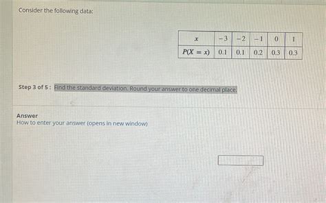 Solved Consider The Following Data Step Of Find The Chegg