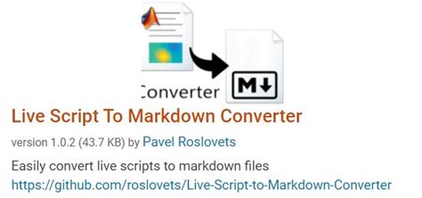 Matlab Markdown Michio Inoue