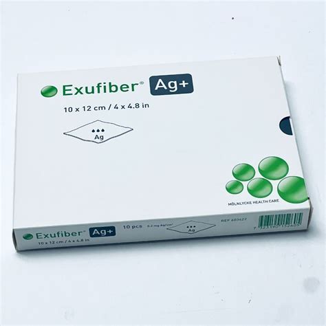 New Exufiber 603422 Fibre Dressing With Silver Ag Box Of 10