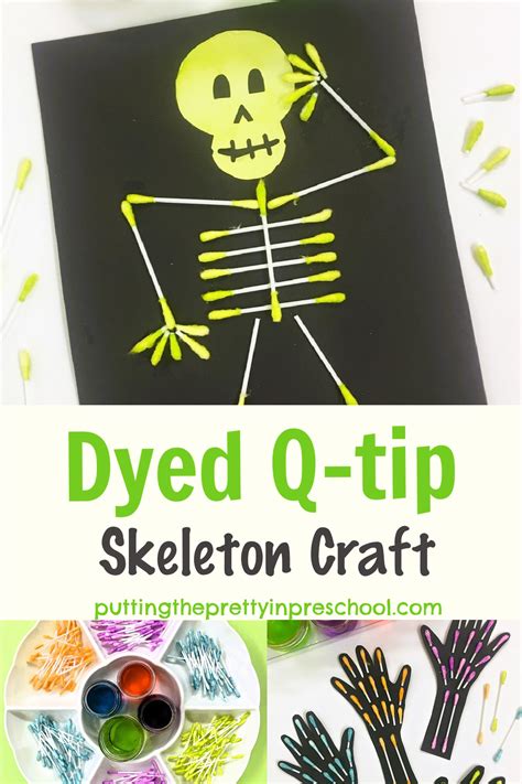 Q Tip Skeleton Craft