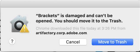 Not Able To Launch Brackets Application On Mac And Mac Issue Adobe