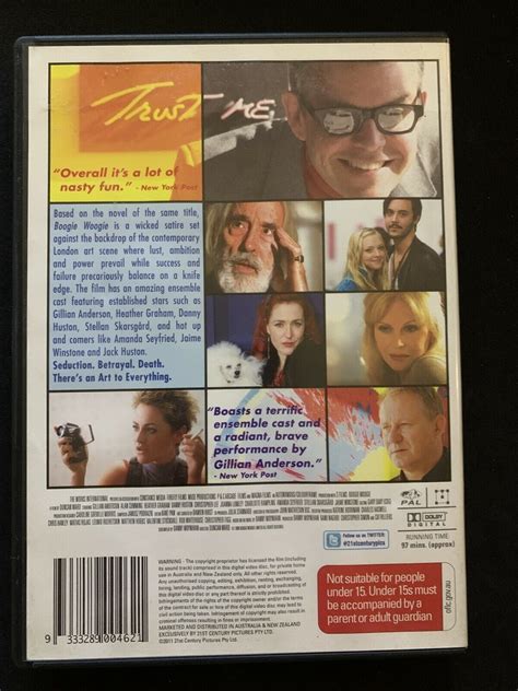 Boogie Woogie Dvd 2009 Gillian Anderson Alan Cumming Heather Re