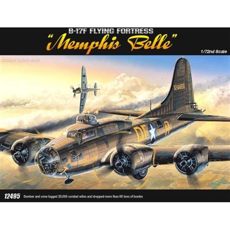 B 17f Flying Fortress Memphis Belle Academy 12495 Scale Model 172
