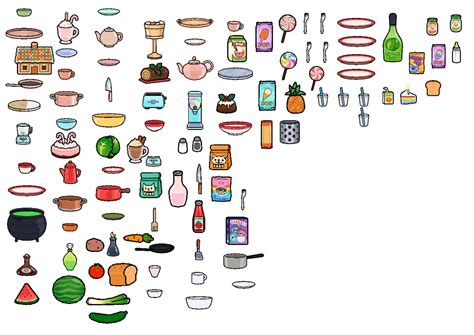 An Image Of Many Different Objects In The Shape Of A Letter V On A