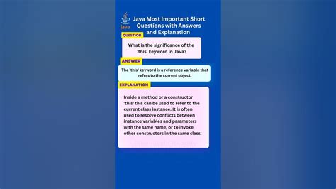 Java Most Important Short Questions With Answers And Explanation Computerapplication Icse
