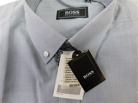 Shopthesalvationarmy Hugo Boss Mens Grey Dress Shirt Size Large Nwt R54