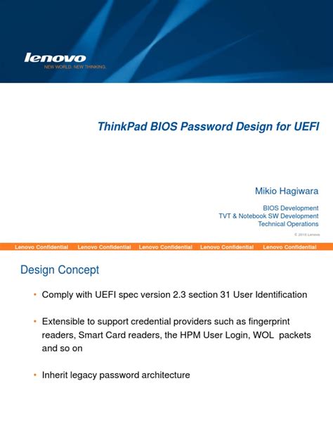Thinkpad Bios Password Design For Uefi Mikio Hagiwara Pdf Bios