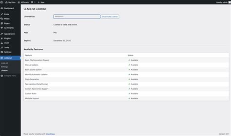 Llmstxt Generator Wordpress Plugin Shona