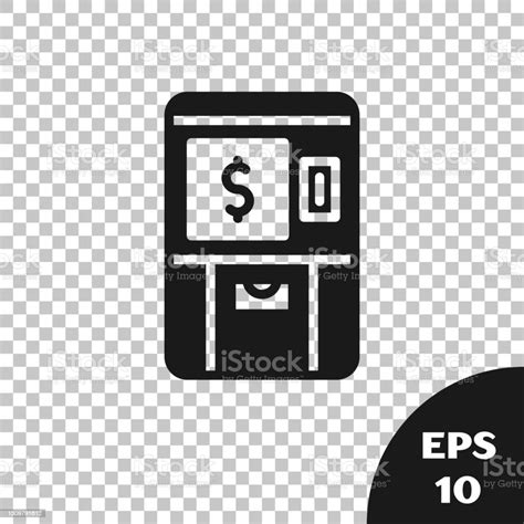 블랙 Atm 투명 한 배경에 격리 된 자동 점사 기계와 돈 아이콘 벡터 개념에 대한 스톡 벡터 아트 및 기타 이미지 개념 검은색 공항 터미널 Istock