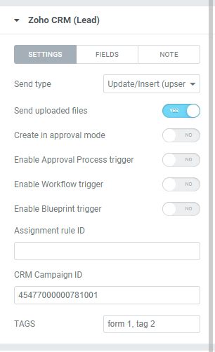 Elementor Pro Form Widget Zoho Crm And Zoho Desk Integration By