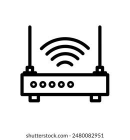 Wifi Router Vector Icon Stock Vector Royalty Free Shutterstock