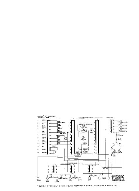 Simpson 261 Analog Multimeter Schematic Sch Service Manual Download Schematics Eeprom