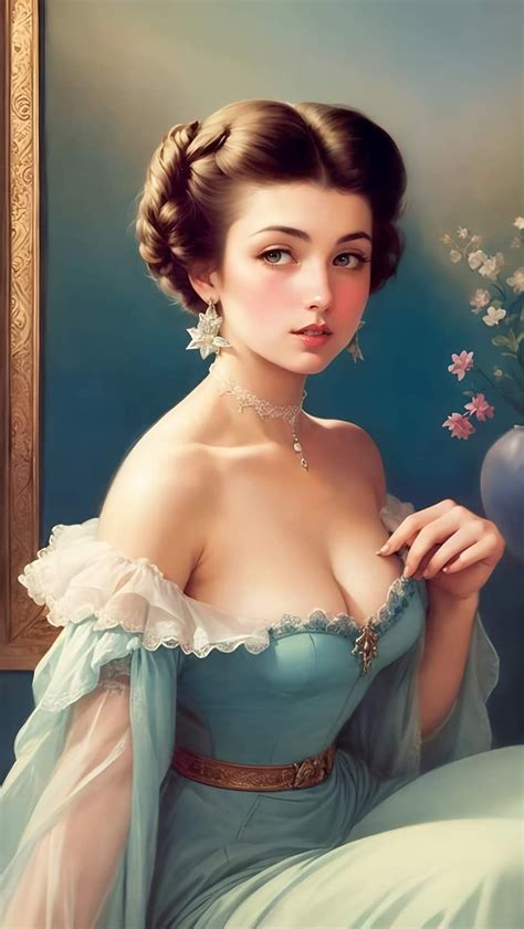 Female Art Painting Woman Painting Art Amour Swedish Actresses