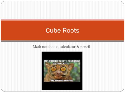 PPT Cube Roots PowerPoint Presentation Free Download ID 2848745