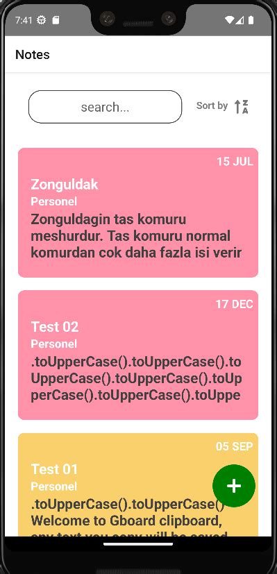 GitHub BilalKucuk React Native Note Tracking App