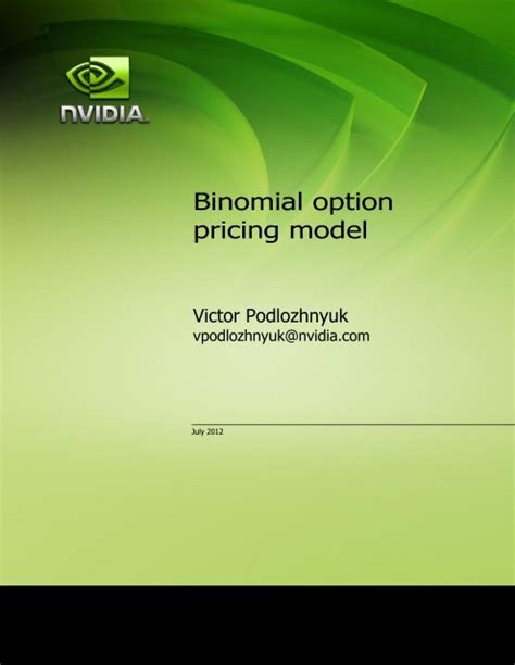 binomial option pricing model