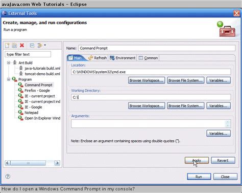 Eclipse Running Programs Not In The Native Eclipse Console Stack Overflow