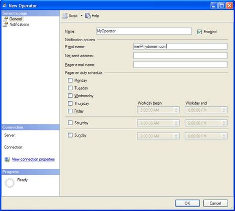 sql 2008 sql server agents jobs how to populate email for