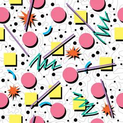 Seamless Geometric Pattern Contemporary Stylish Vector Image