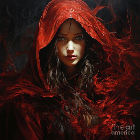 Red Riding Hood Digital Art By Howard Roberts Fine Art America